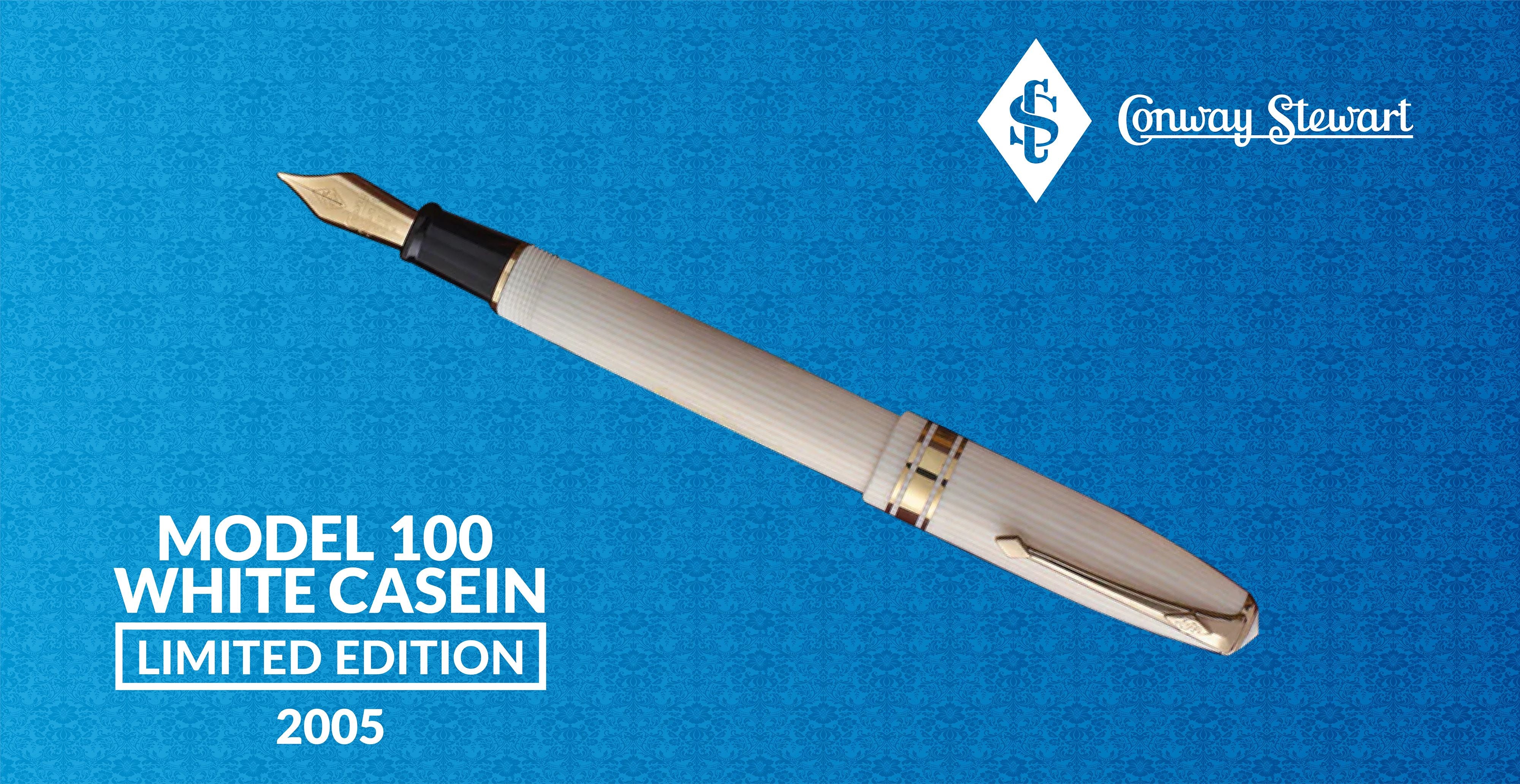 Conway Stewart Model 100 White Casein Pen (2007) | Conway Stewart